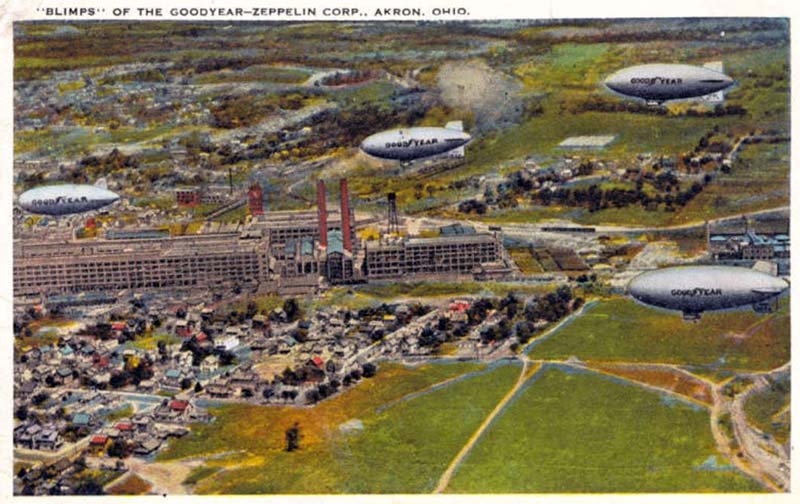 Akron's Goodyear Blimps - Early History Photos - Akron Ohio Moms