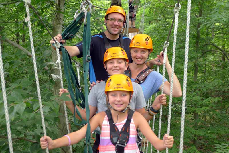 Our Family Adventure Zip Lining at ZipZone Canopy Tours in Columbus ...