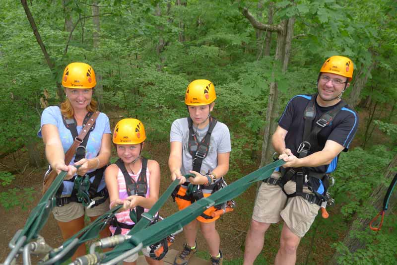 Our Family Adventure Zip Lining at ZipZone Canopy Tours in Columbus ...
