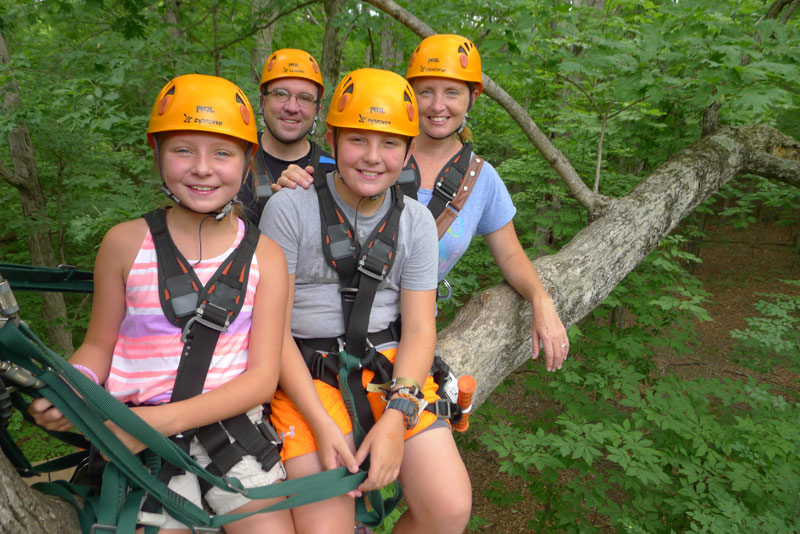 Our Family Adventure Zip Lining at ZipZone Canopy Tours in Columbus ...