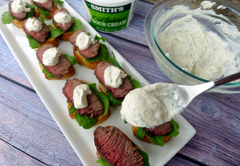 Filet Mignon Appetizer with Creamy Horseradish Sauce Recipe - Akron ...