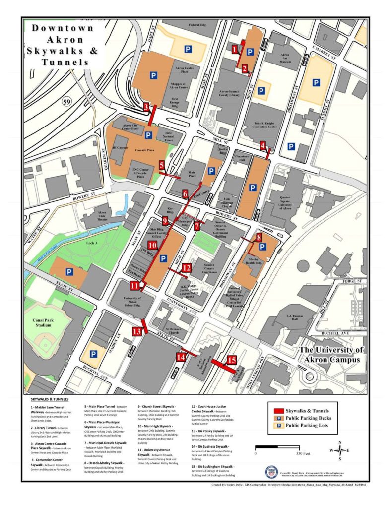 The 15 Tunnels and Skywalks of Downtown Akron - Akron Ohio Moms