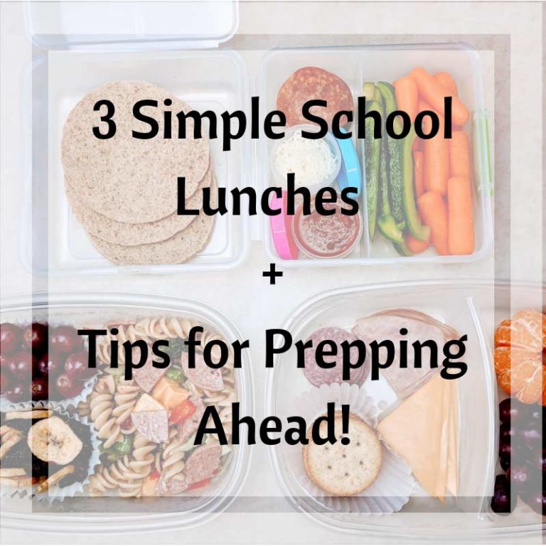 School Lunch: 3 Simple Lunches + Tips for Prepping Ahead! - Akron Ohio Moms