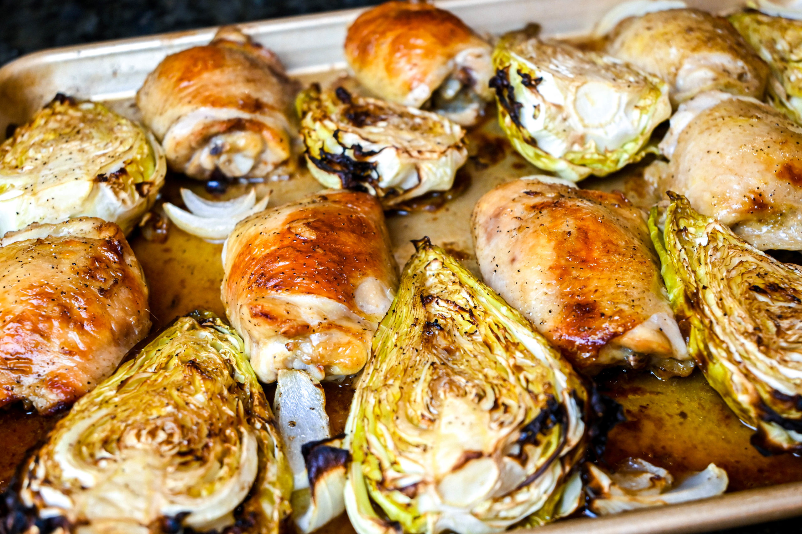 Sheet Pan Chicken and Arrowhead Cabbage Recipe - Akron Ohio Moms