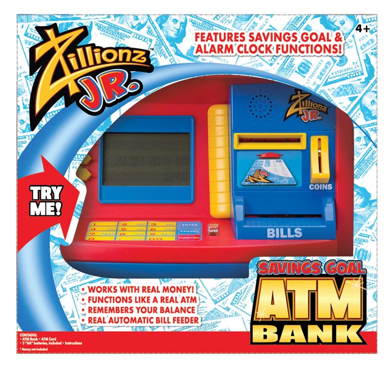 Zillionz Savings Goal ATM Bank teaches kids about money