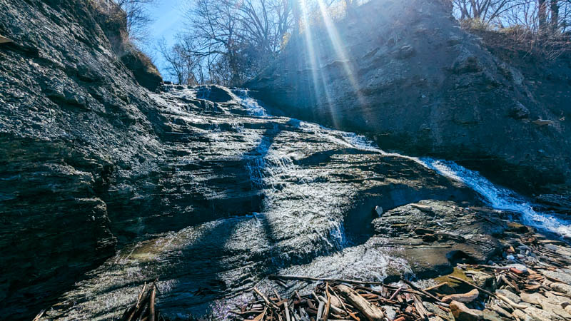 Discover Columbia Park Waterfall: Lake Erie Beachfront Waterfall in ...