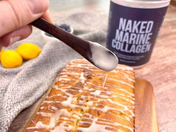 Blueberry Collagen Bread with Collagen Lemon Glaze Recipe - Akron Ohio Moms