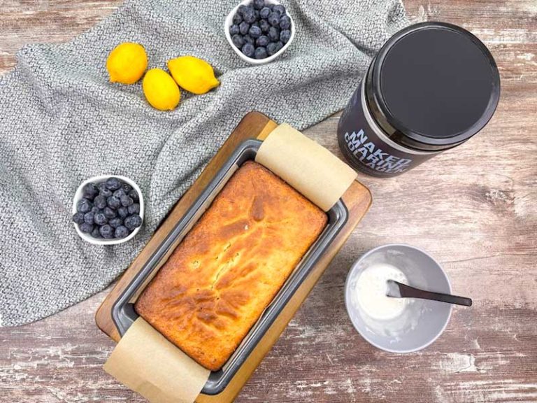 Blueberry Collagen Bread with Collagen Lemon Glaze Recipe - Akron Ohio Moms