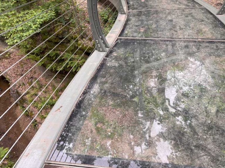 Falls Edge Glass Walkway at Nelson-Kennedy Ledges: Ohio’s New 137-Foot Glass Bridge - Akron Ohio ...