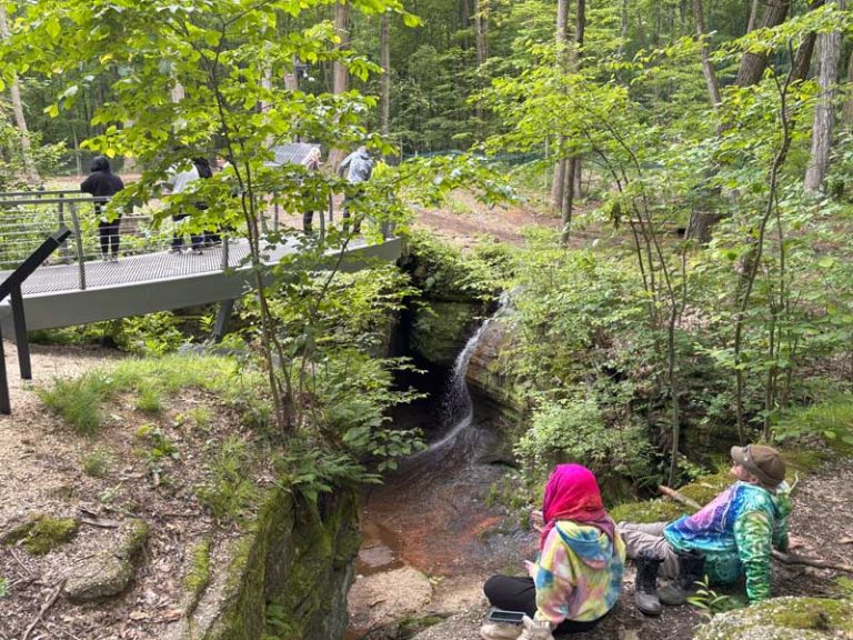 Falls Edge Glass Walkway at Nelson-Kennedy Ledges: Ohio’s New 137-Foot Glass Bridge - Akron Ohio ...