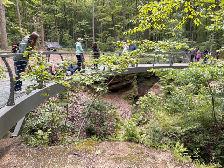 Falls Edge Glass Walkway at Nelson-Kennedy Ledges: Ohio’s New 137-Foot ...