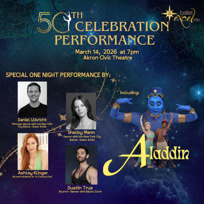 Magical Family Fun at Aladdin with Ballet Excel Ohio in Akron + Enter ...